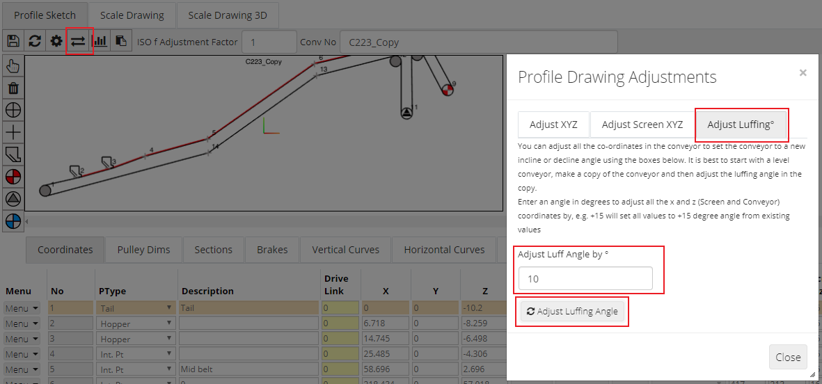 Helix DeltaT Conveyor Design - Help